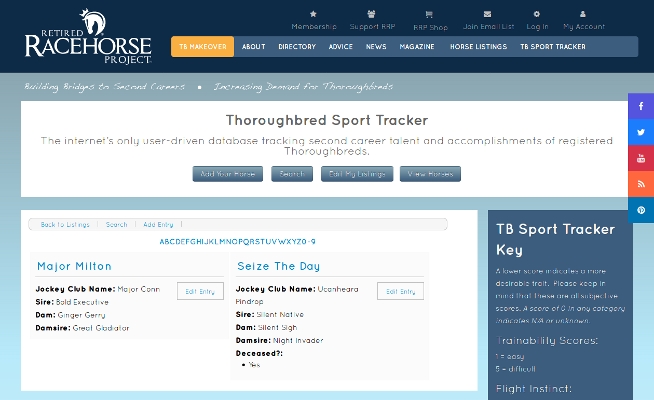 Thoroughbred Databases and Playing The Numbers, or not – Virtual Brush Box