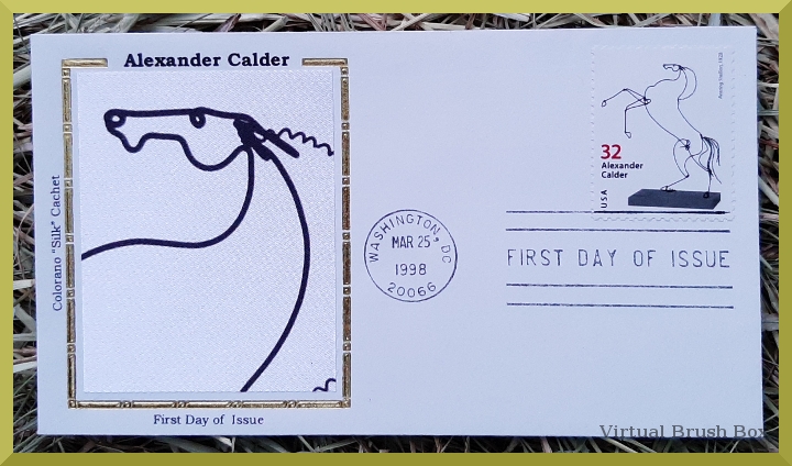 Horse Stamp, Rearing Stallion, Alexander Calder – Virtual Brush Box