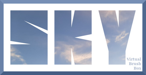 Sky, Photo Word – Virtual Brush Box