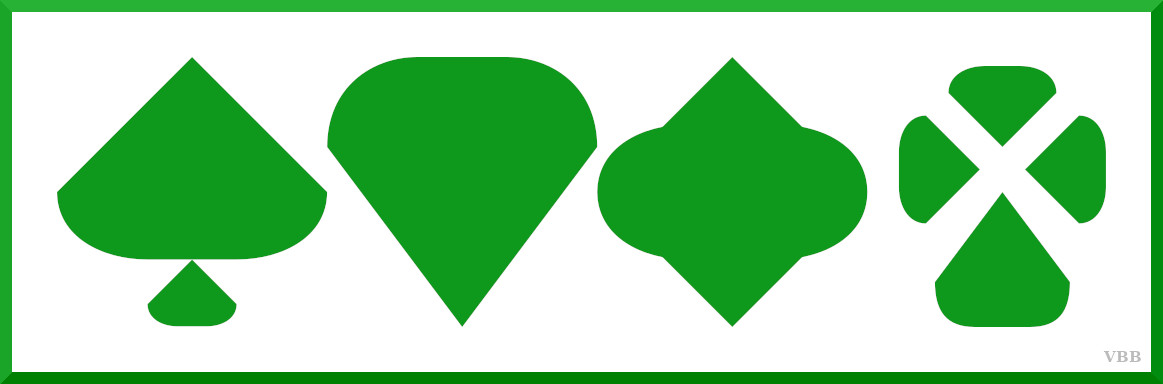 Card Suits, Geometric Art – Virtual Brush Box