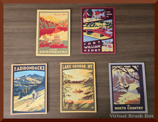 A Dash of Art, Tourist Postcards – Virtual Brush Box