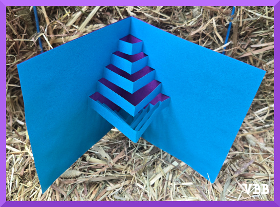 Pop Up Cube Card, Paper Art – Virtual Brush Box
